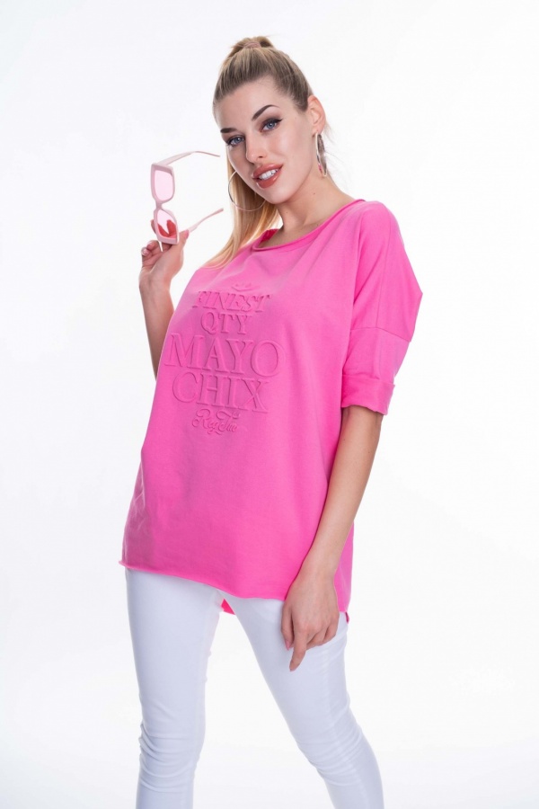 Mayo Chix - Rosline póló sötétrózsaszín