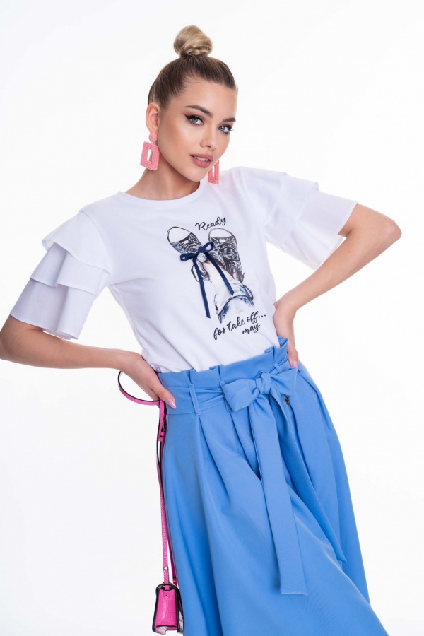 Mayo Chix - Palmier póló fehér